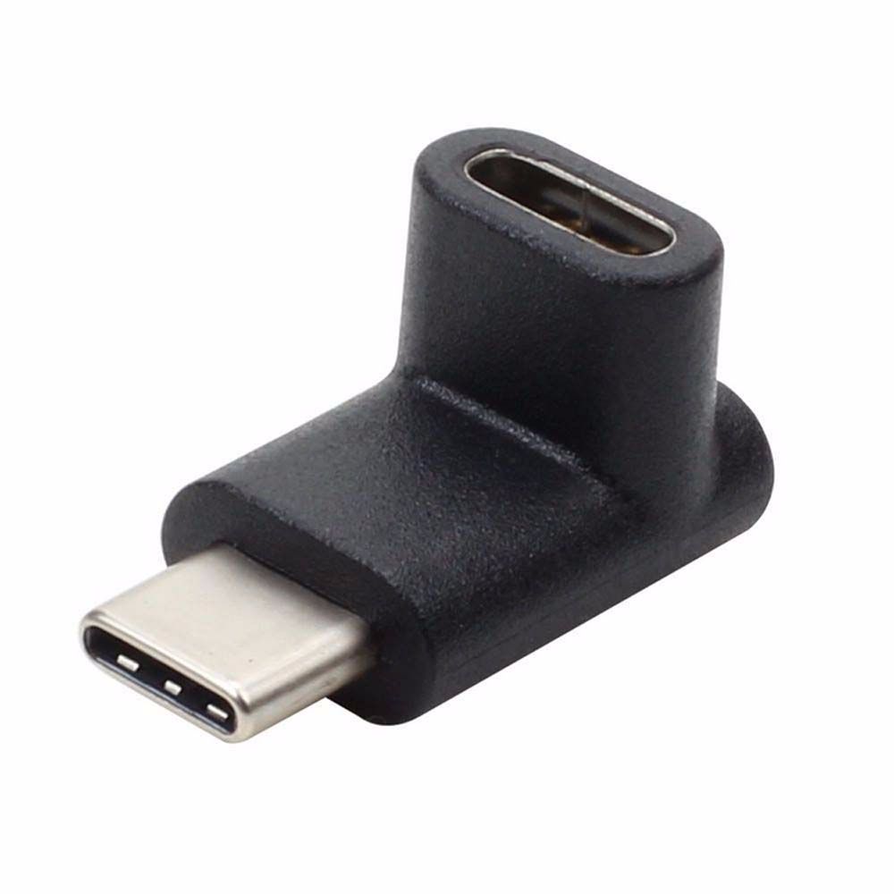 Portable Right Angle Male to Female Extender Type C USB-C Adapter ...