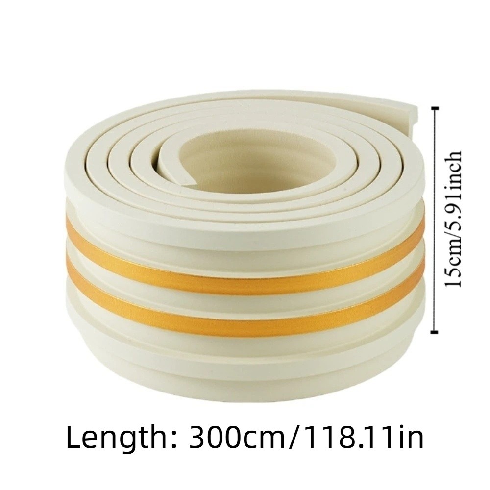 Soft 3 Meter Imitation Grille Wall Sticker NBR Foam Thick Fluted Wall ...