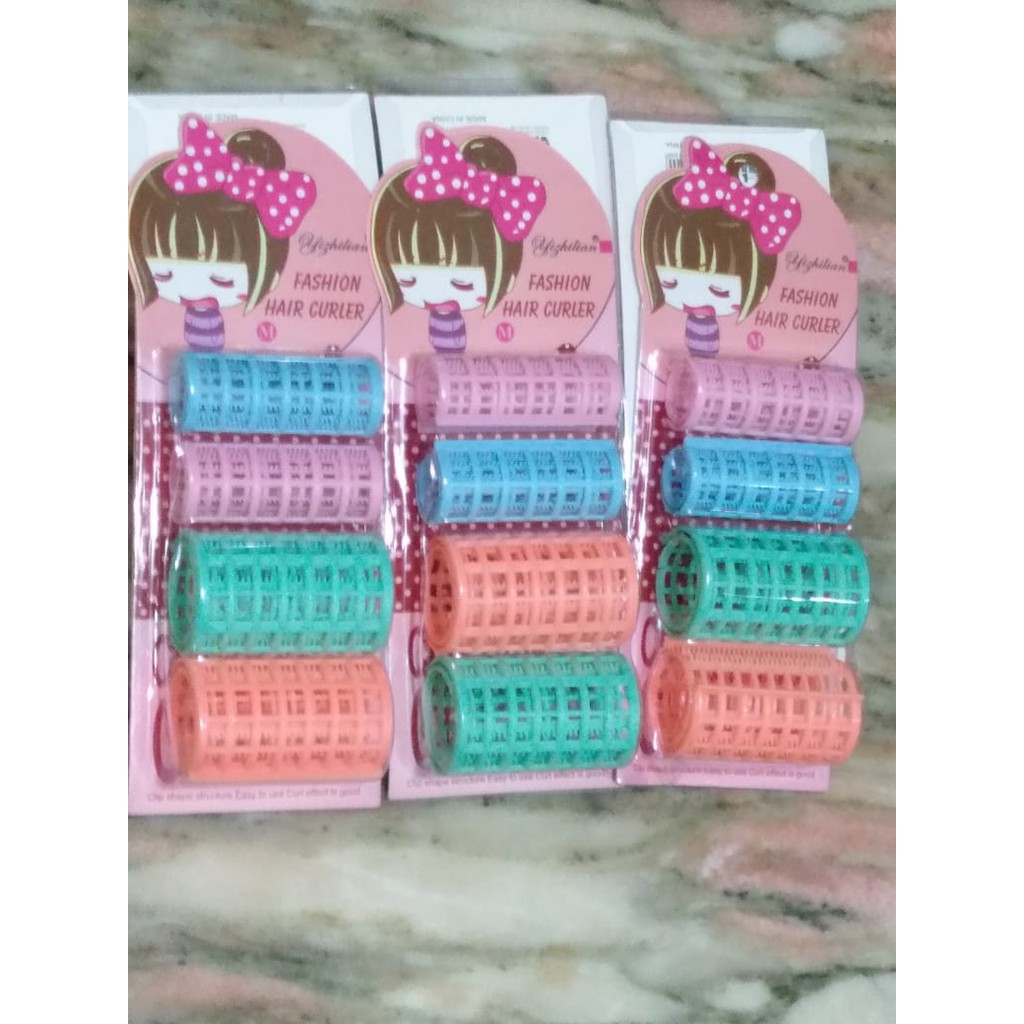 Roll Rambut Jadul Besar / Roll Rambut Warna | Lazada Indonesia