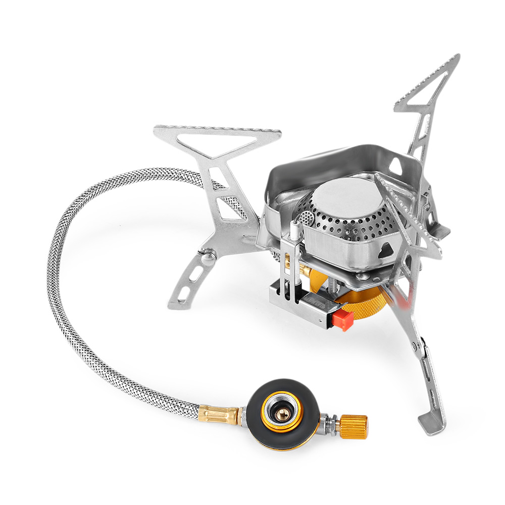 Mini Gas Camping Folding Windproof Split Stove Portable Gas Burner ...
