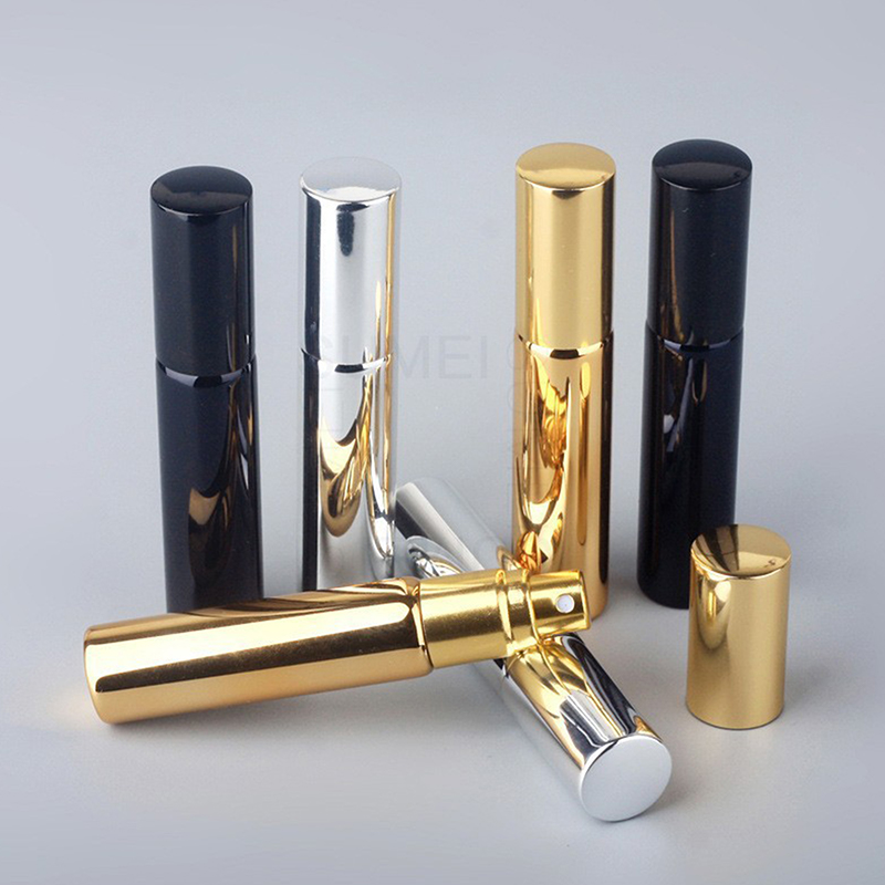 10ML Portable UV Glass Refillable Perfume Bottle With Aluminum Atomizer ...