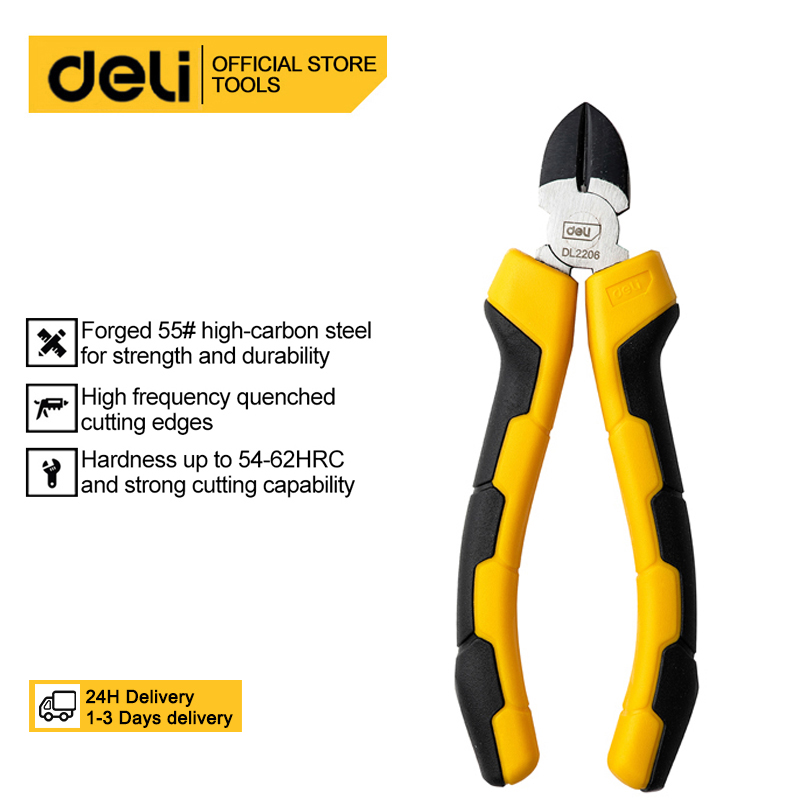 Deli Diagonal Pliers 6" High Carbon Steel Original Rust Resistant ...
