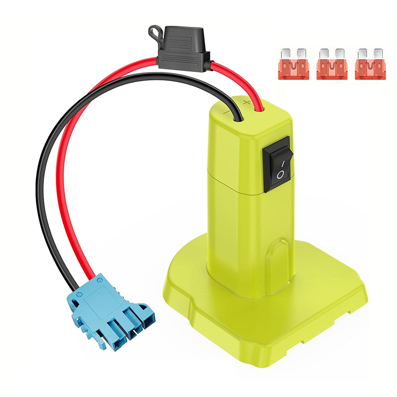 Power Wheels Adapter For Ryobi 18V Battery With Fuse Switch DIY Battery ...