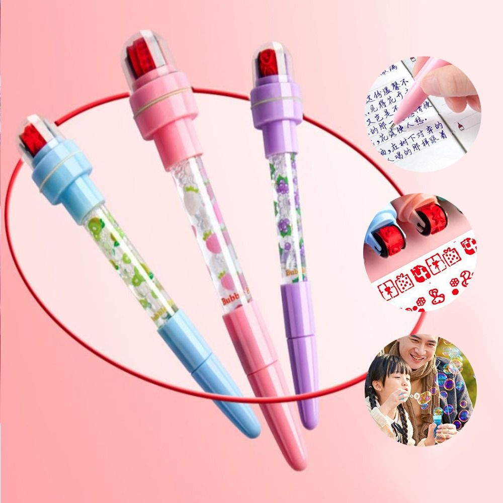 Creative With Light Bubbler Pen With 5 In Fidget Seal Roller Pen ...