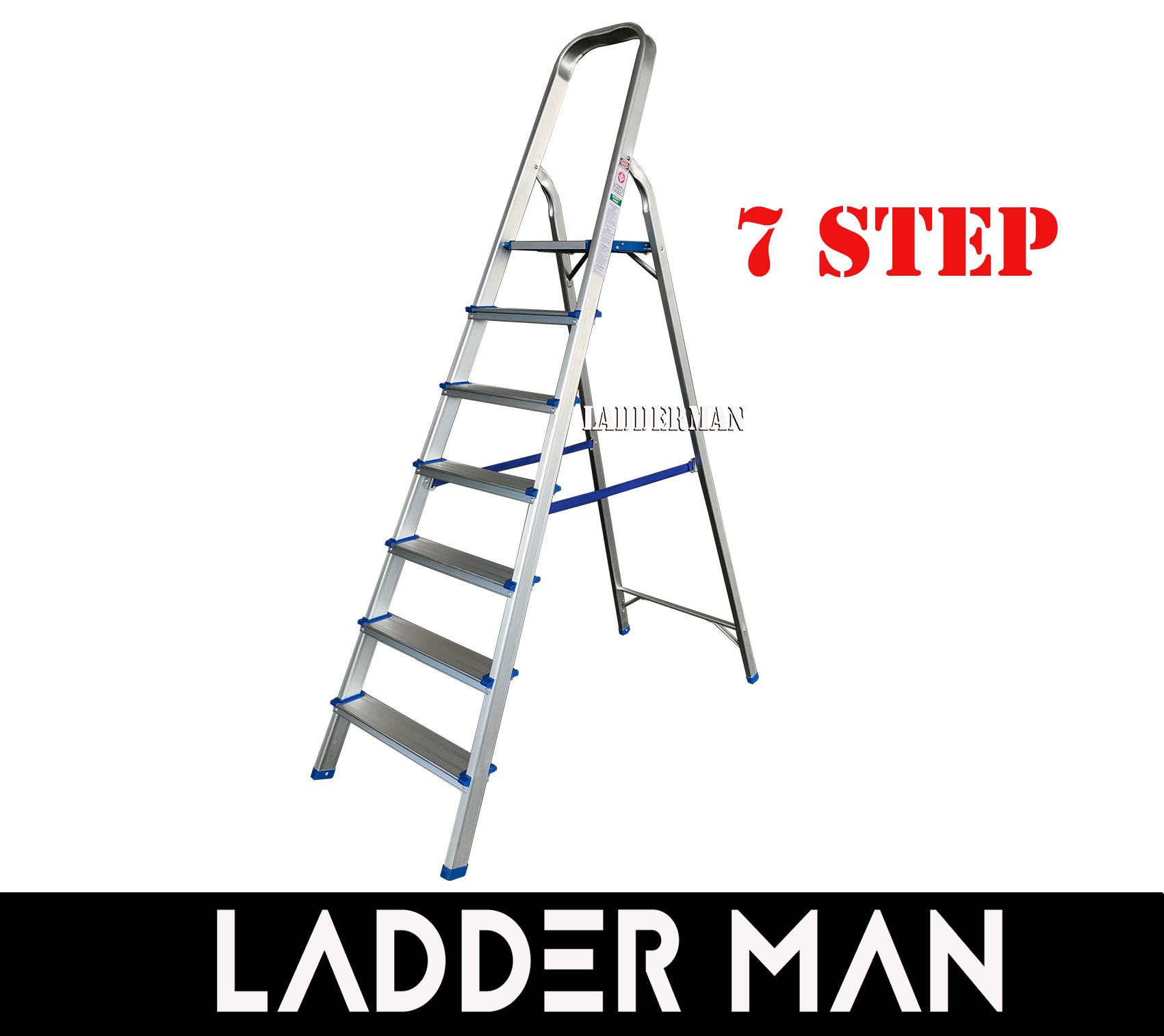 7 STEP FOLDABLE ALUMINIUM STEP STOOL LADDER SAL7 | Lazada