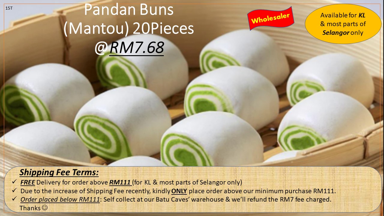 Pandan Buns (Mantou) 20Pieces (Kuala Lumpur & most parts of Selangor ...