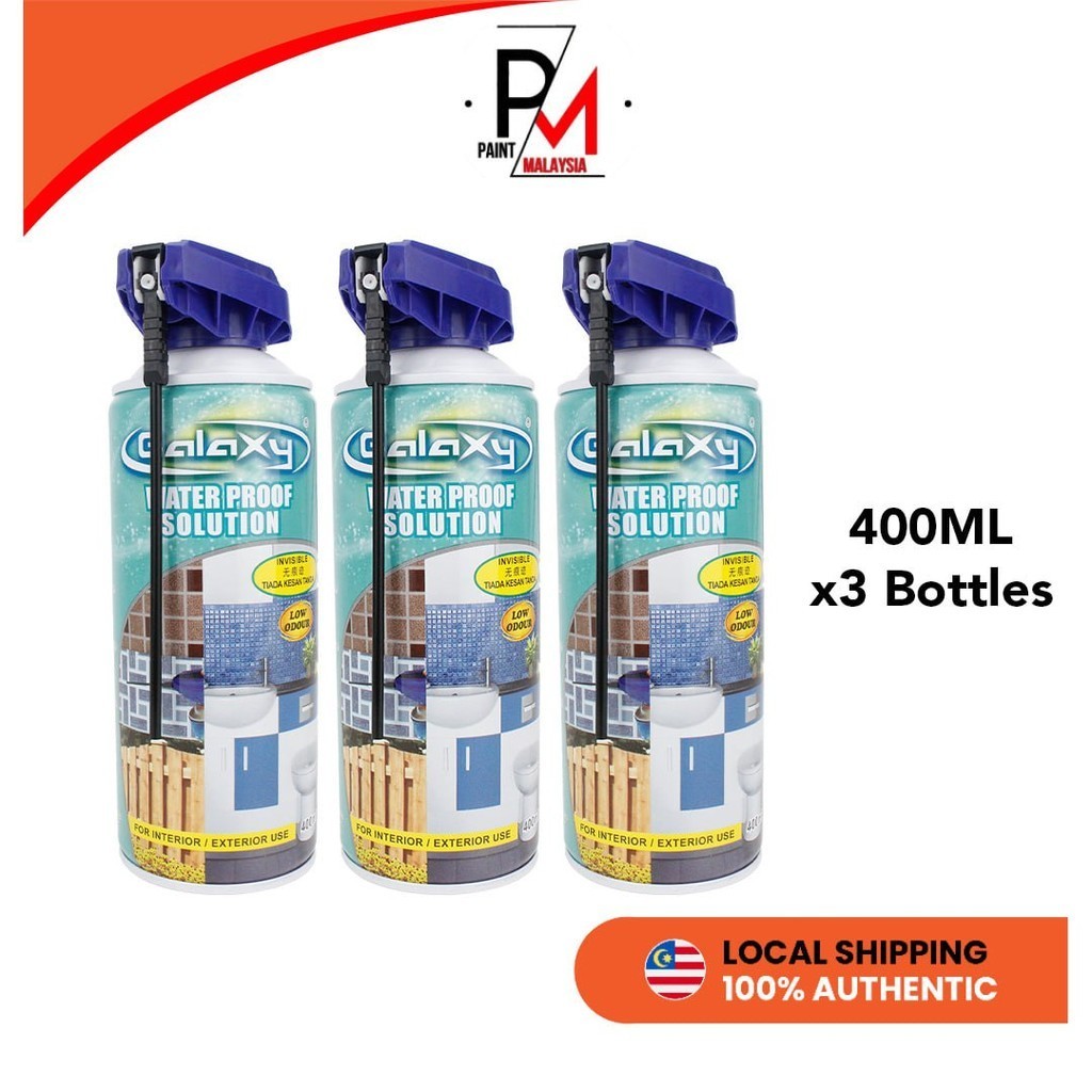 GALAXY Waterproof Solution 400ML (3 Bottle) Interior Concrete Leak ...