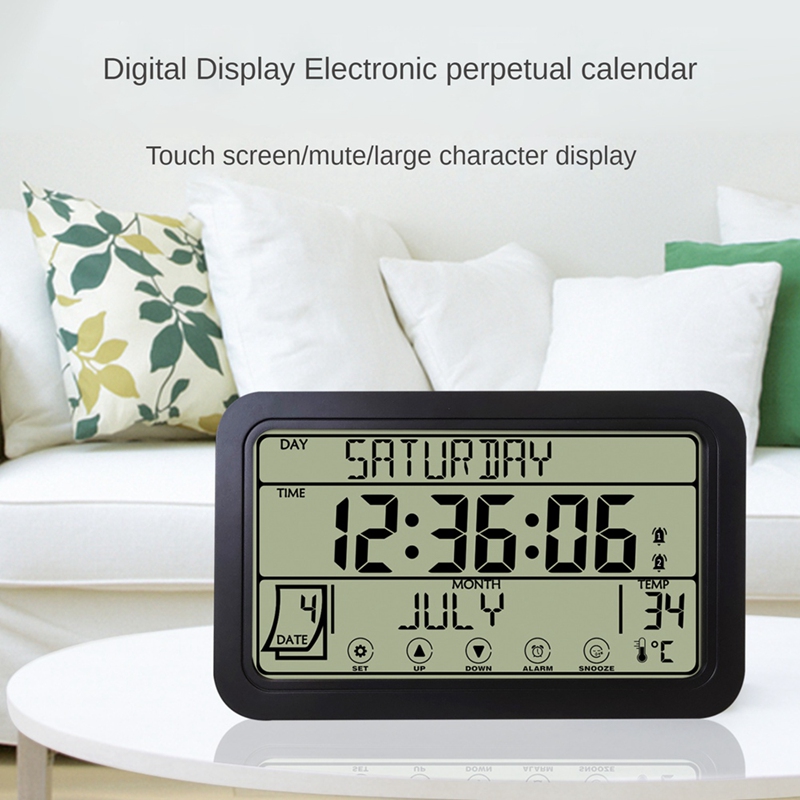 Atomic Clock Digital Clock with Indoor Outdoor Temperature Wireless, 7 ...