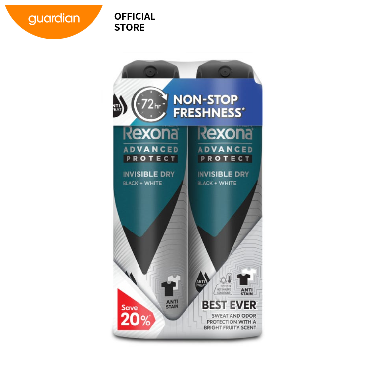 Rexona Men Deodorant Spray Invisible Dry 135ml x 2 | Lazada