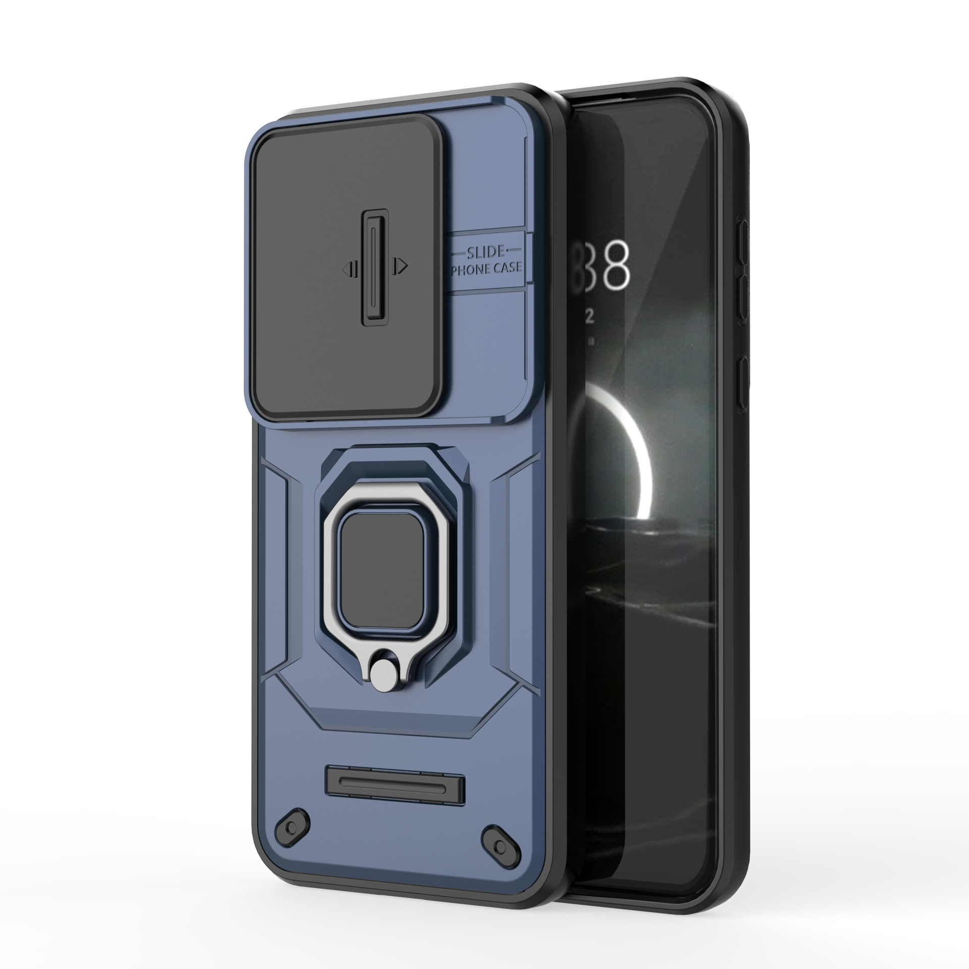 Huawei Nova 13 Pro Case with Slide Camera Cover，Rotated Ring Kickstand ...