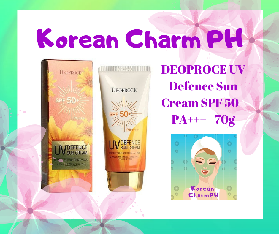 DEOPROCE UV Defence Sun Cream SPF 50+ PA+++ - 70g | Lazada PH