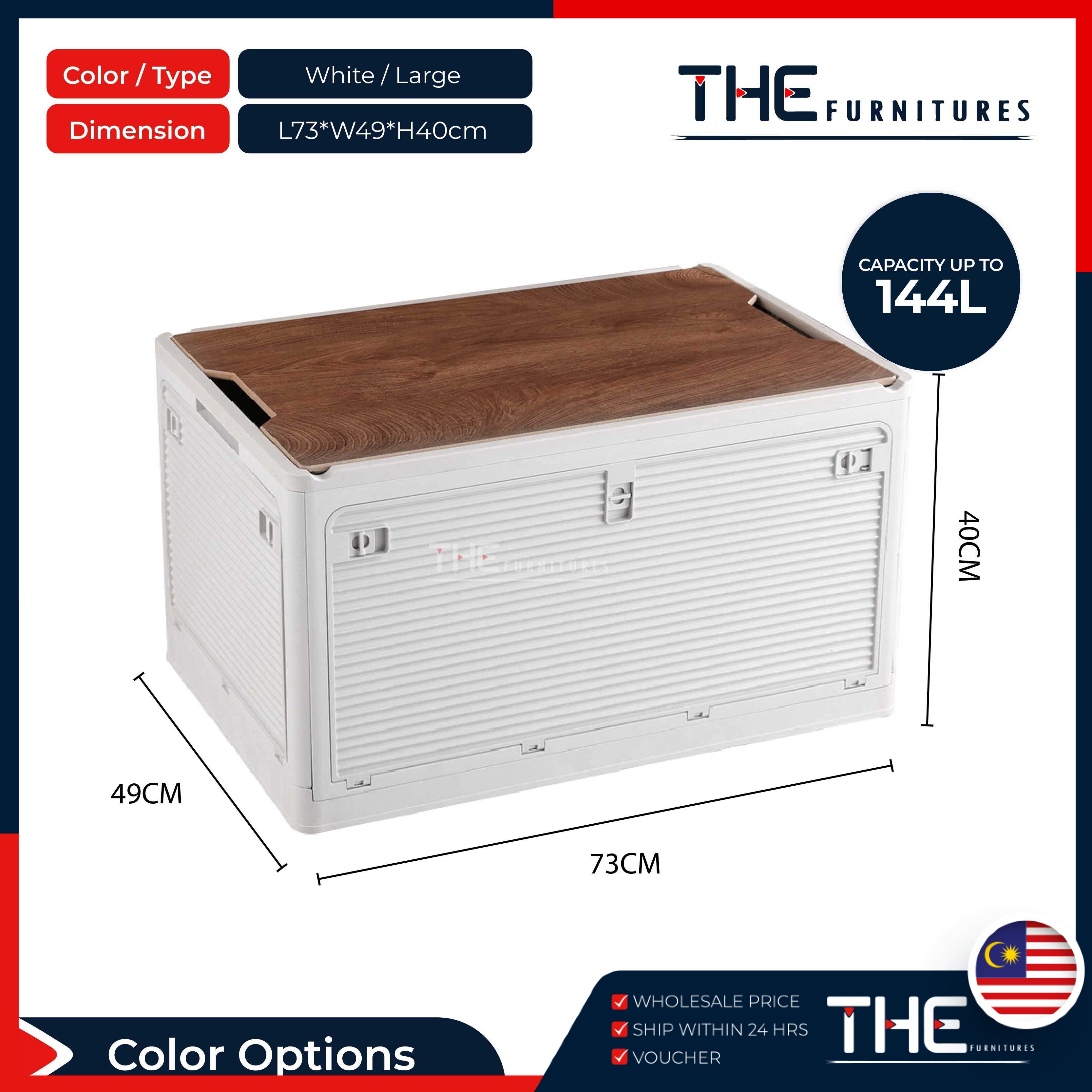 THE Multi-Purpose 4 Side Opening Stackable Storage Box With Rollers ...