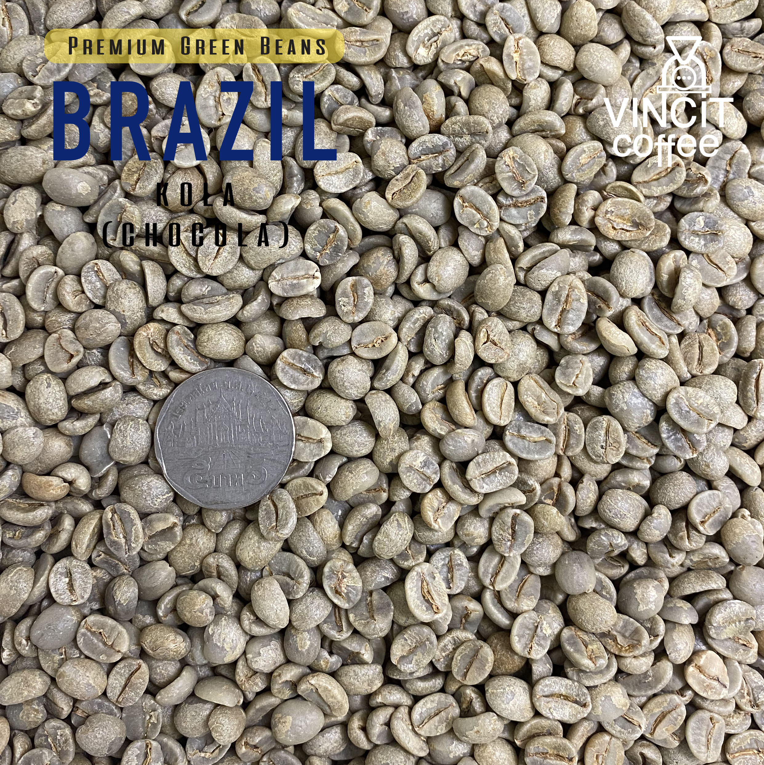 สารกาแฟ Brazil Chocola Premium เมล็ดกาแฟดิบ บราซิลช็อกโกล่า Green bean ...