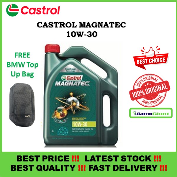 Castrol MAGNATEC 10W-30 SN for Petrol and Diesel Vehicles (4L) (100% ...