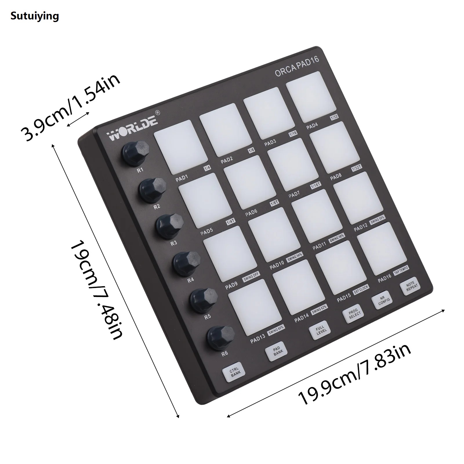 Sutuiying WORLDE Mini II Pro Studio Bundle | PAD16 + 16-Key MIDI New ...