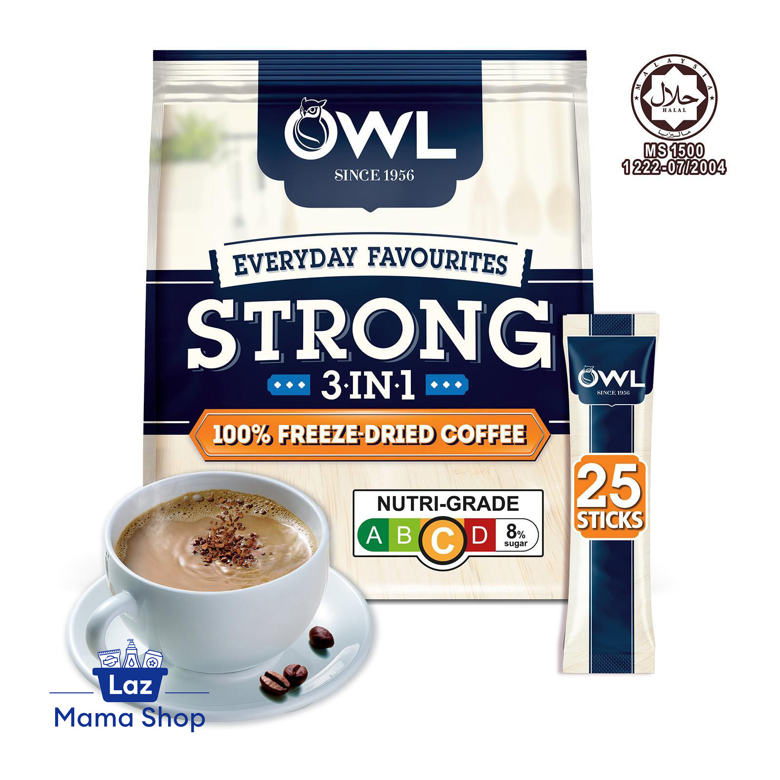 OWL Everyday Favourites Strong 100 Percent Freeze-Dried Instant 3 In1 ...