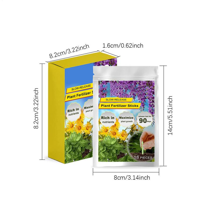 Indoor Food Spikes Growth Food Spikes Slow Release Natural 18 Pieces ...
