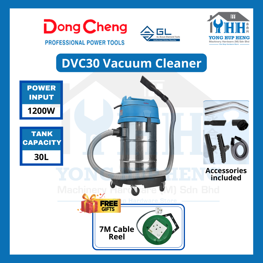 DongCheng DVC30 / FF-1W-30 VACUUM CLEANER 30 Liter 1200W (6 Months ...