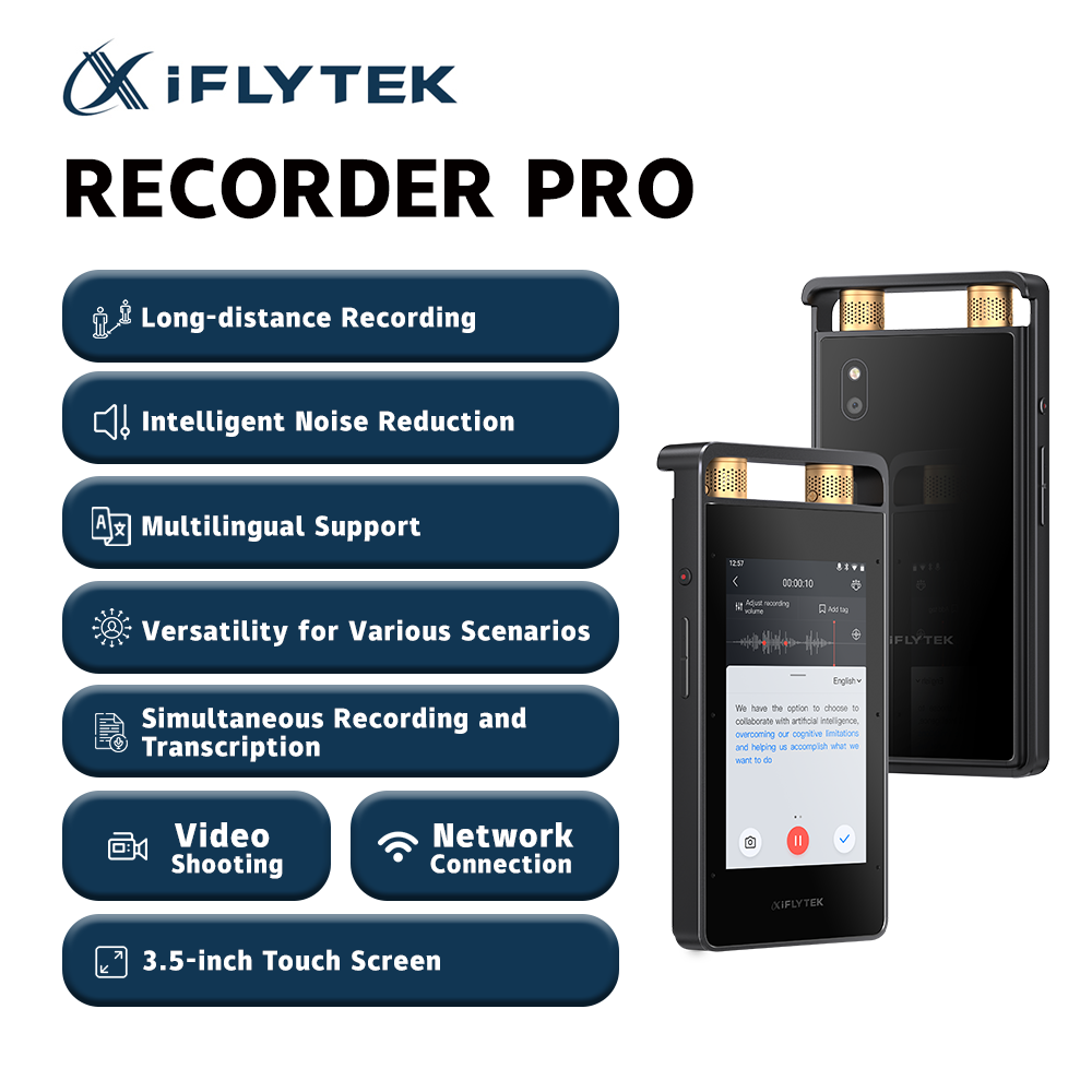 IFLYTEK Smart Recorder Pro - Multi-language Smart Speech to text ...