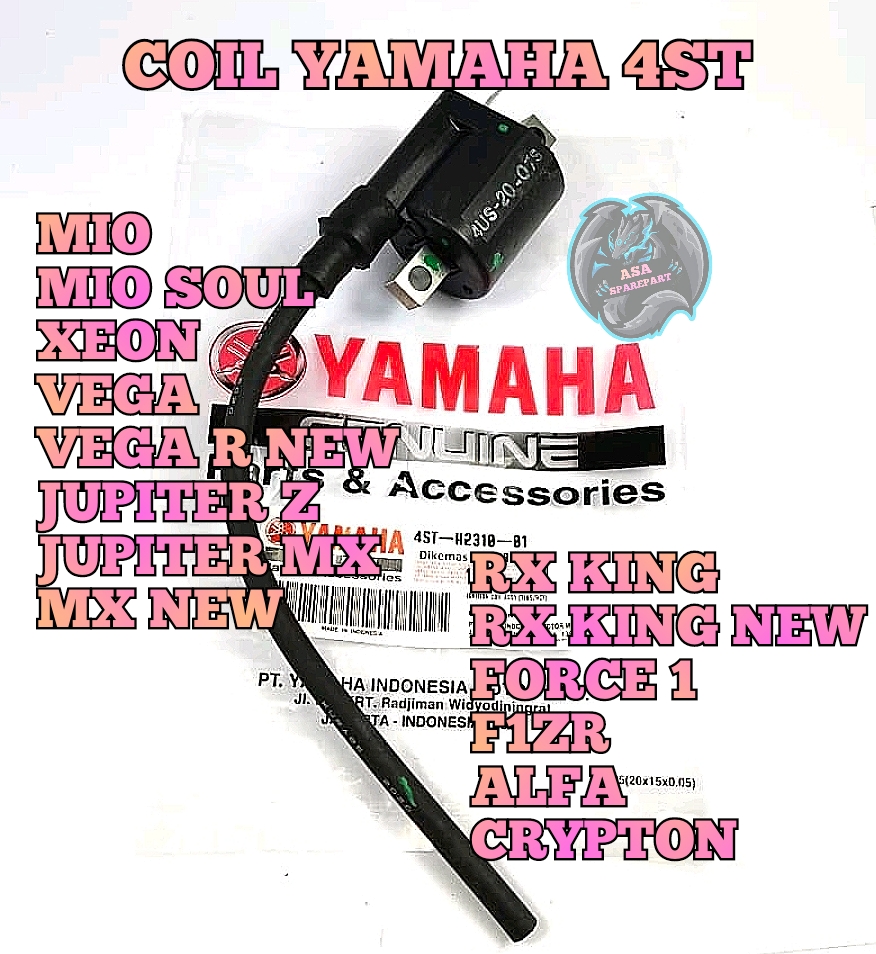 COIL YAMAHA KOIL 4ST FIZR , VEGA , VEGA R NEW , JUPITER , JUPITER Z ...