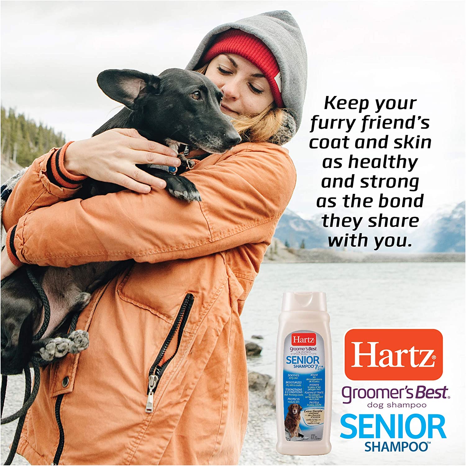 Hartz Senior Shampoo 7yrs+ Extra Gentle with Oatmeal Dog Shampoo ...