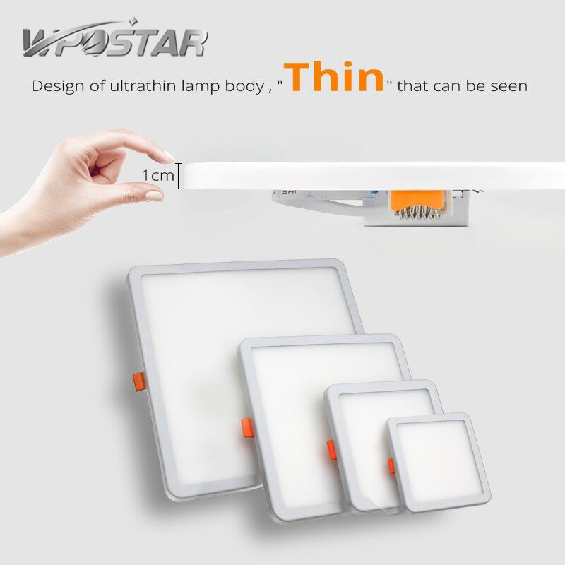 LED Recessed Downlight Square Ceiling Lights 6W 8W 15W Ultra Thin LED ...