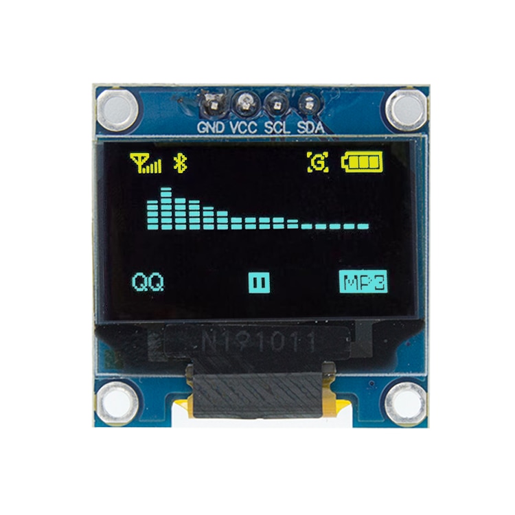 0.96 inch IIC Serial White OLED Display Module 128X64 I2C SSD1306 12864 ...
