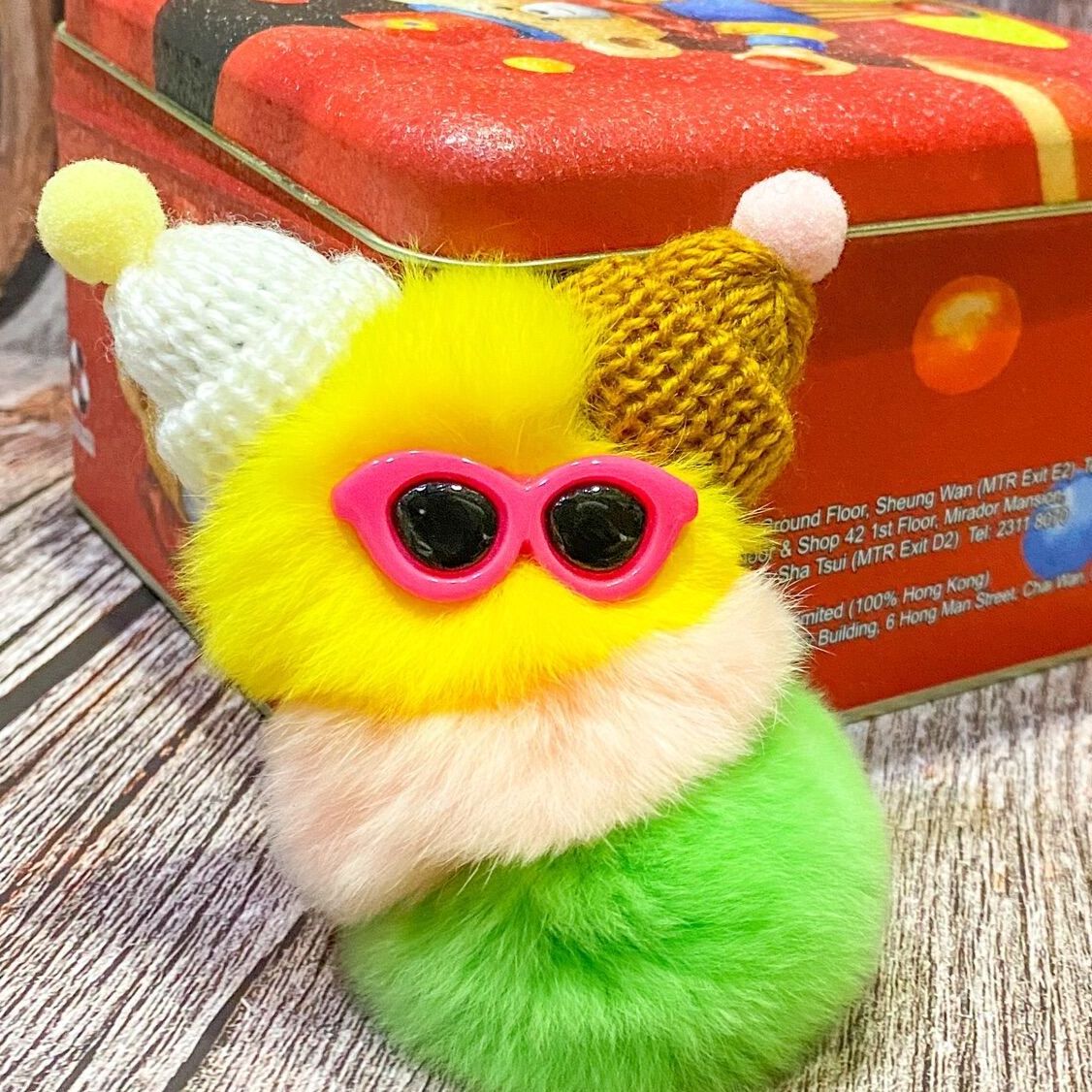 Fluffy INS KOREAN CUTE WORMS CATERPILLAR KEYCHAIN | Lazada