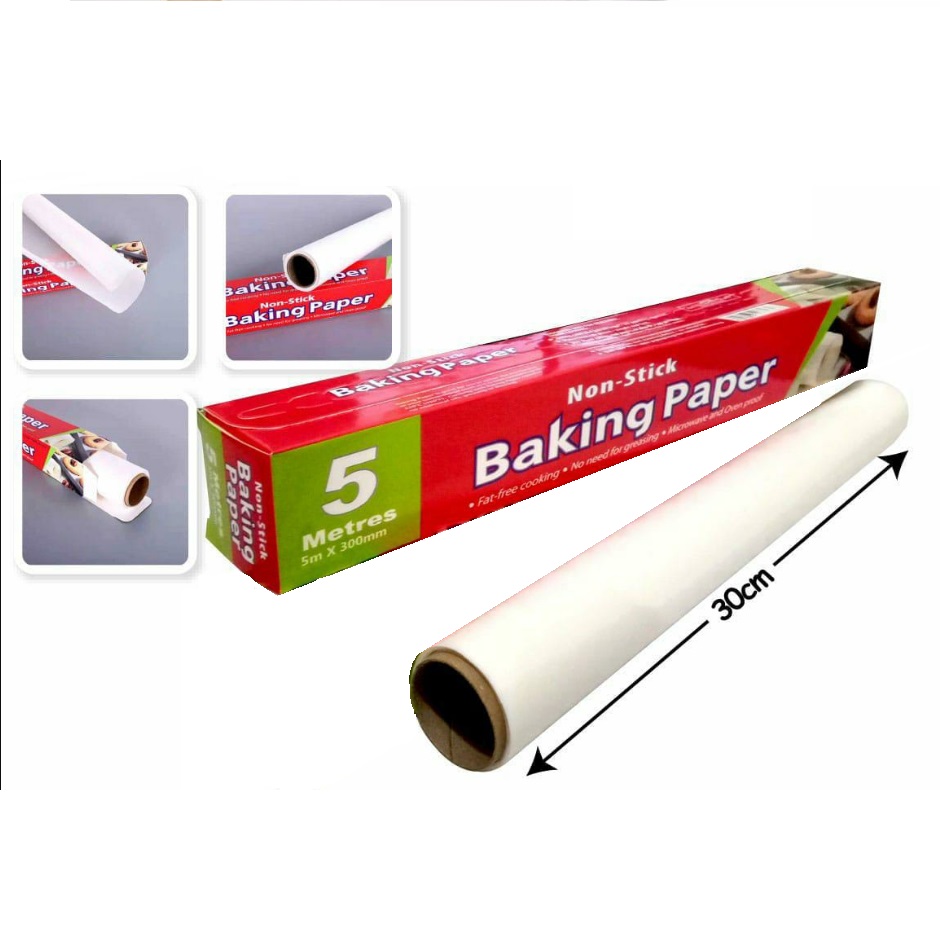Pack of 3 Non Stick Baking Paper Roll Perfect for Baking - Butter Paper ...
