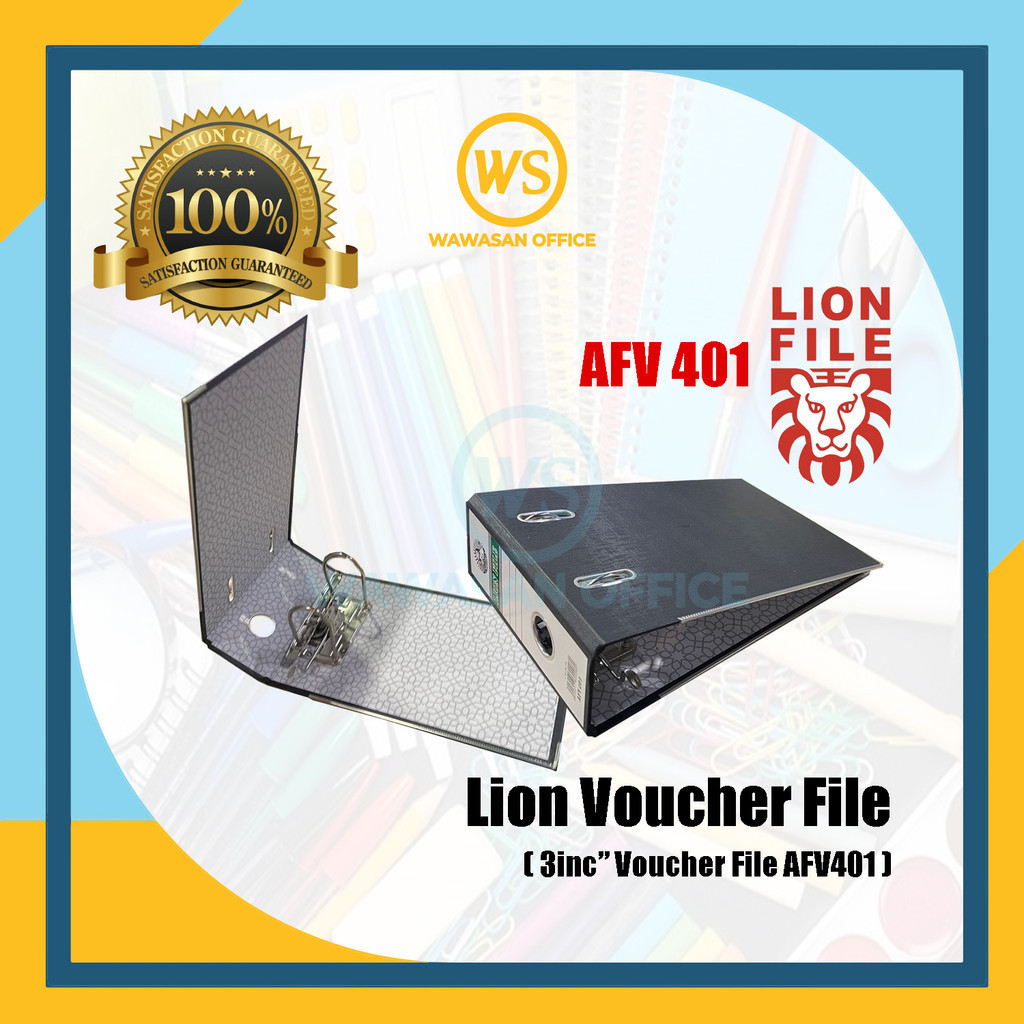 Voucher File 3" / Voucher Arch File 3 Inch / Lever Arch File / Lion ...