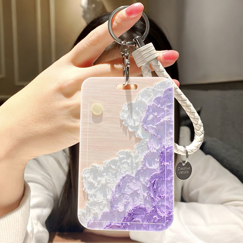 🔥Tamia👍Ins Style Cute Girl Heart Student Holder Campus Card Meal Card ...