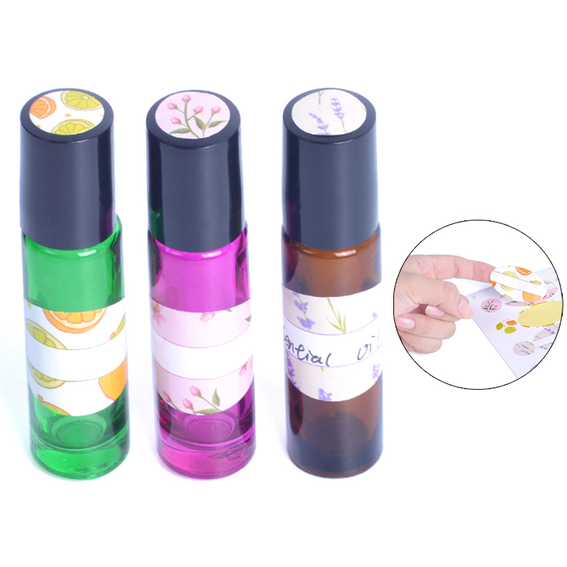 1 Sheet Empty Papers Sticker For Essential Oil Bottle Sticker Oval ...