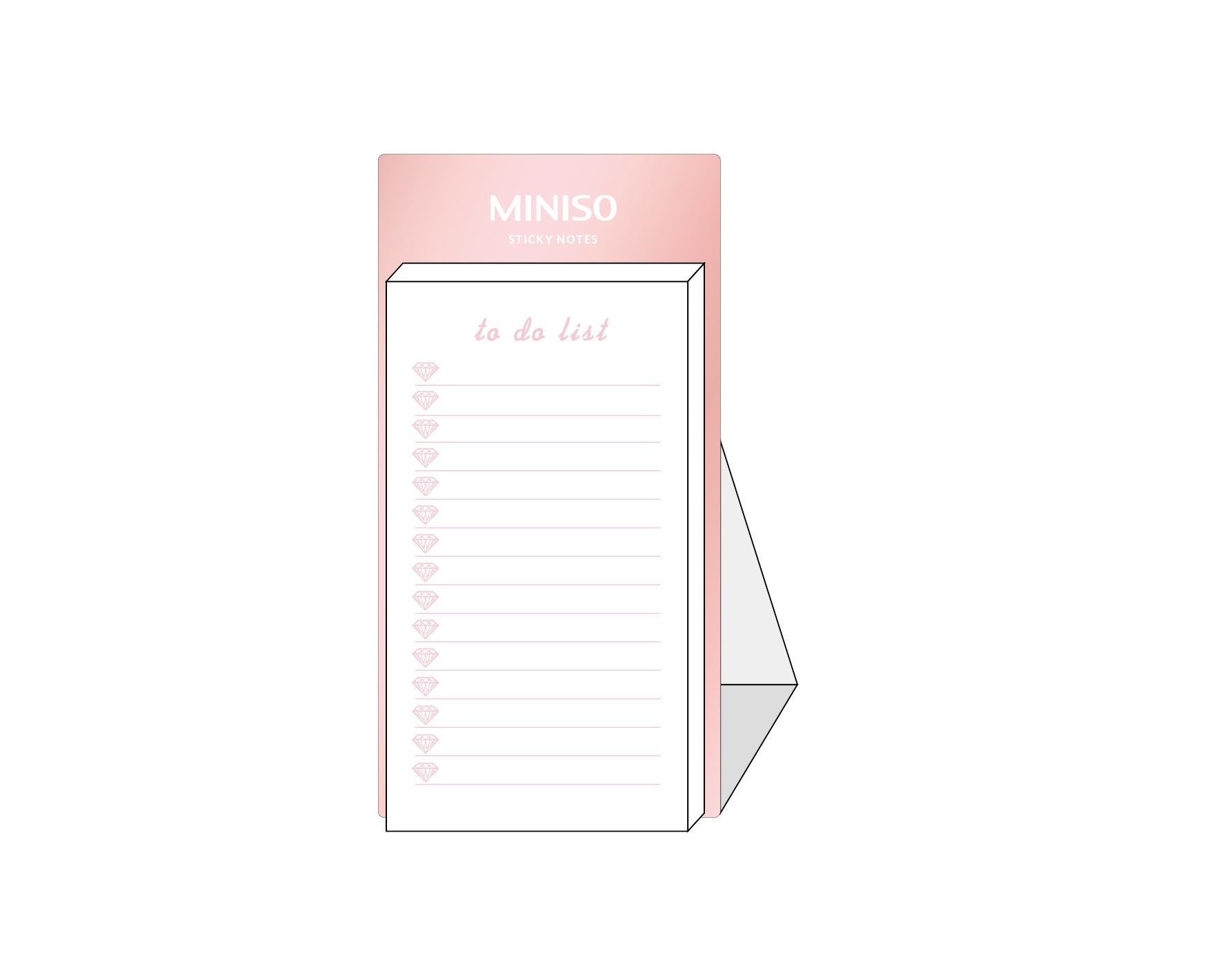 MINISO Rose Gold Series Note Pad 60 Sheets PDQ | Lazada PH