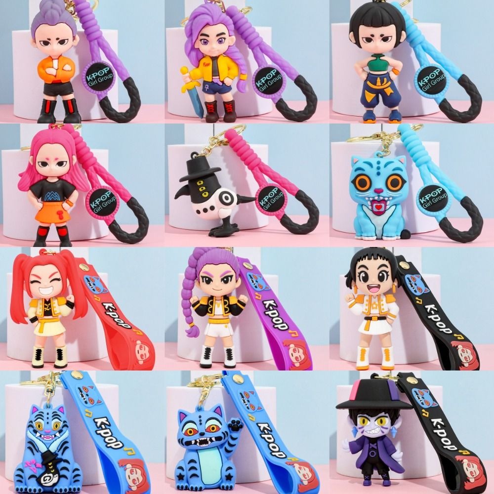 Huntrix Hunters Movie Demon Hunters Keychain Cute Harajuku Style PVC ...