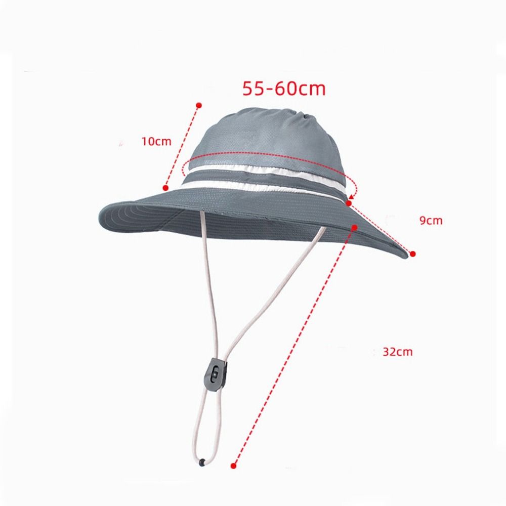 Breathable Mesh Foldable Bucket Hat Empty Top Sunscreen Outdoor Sun Hat ...