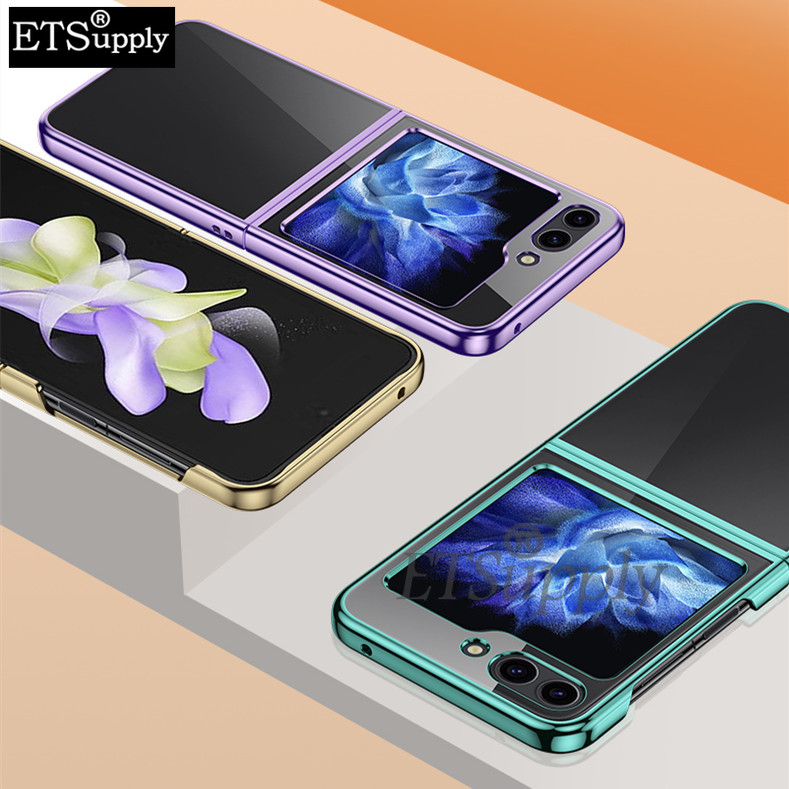 Phone case Samsung Galaxy Z Flip5 Zflip 6 Transparent Plating ...