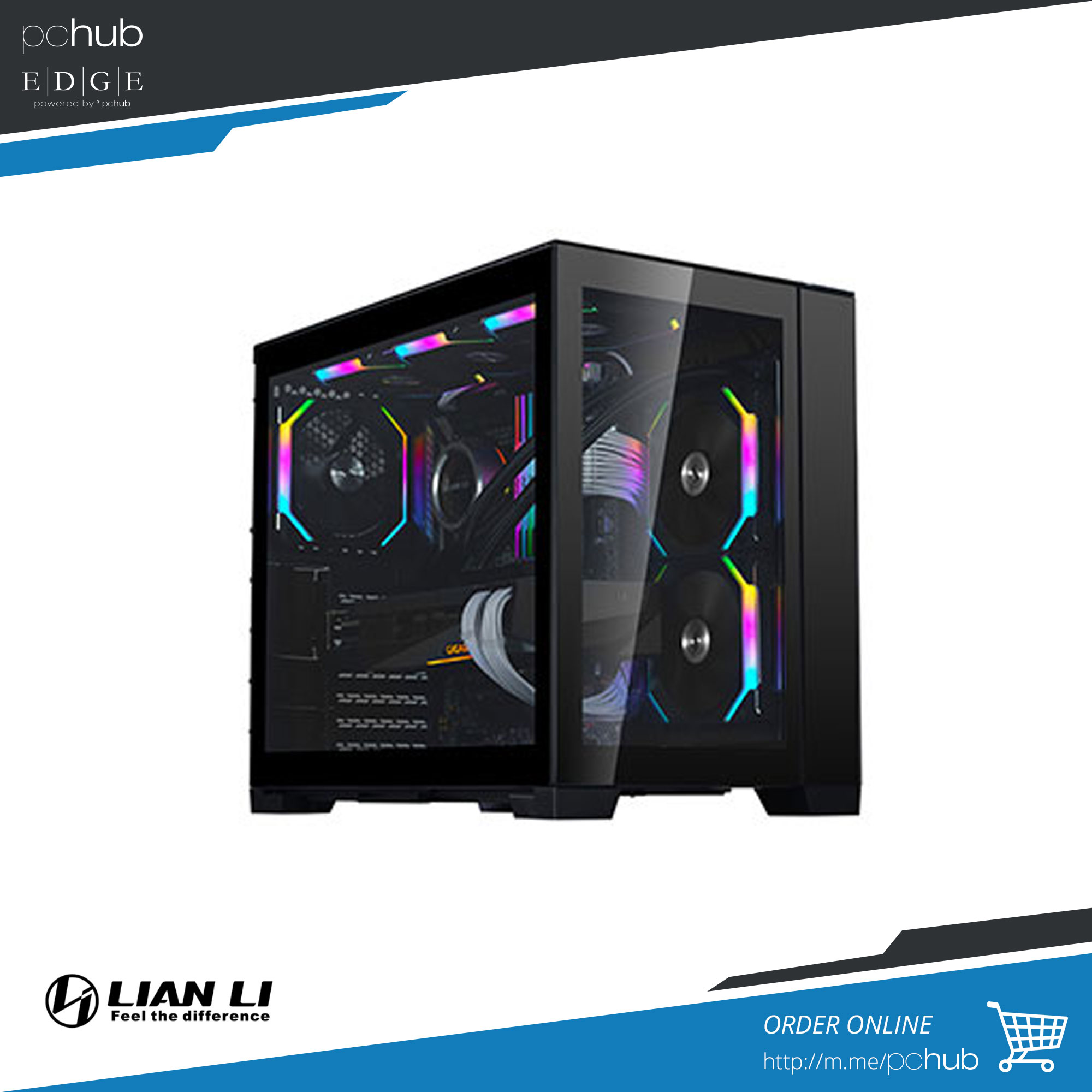 Lian li O11 Dynamic Mini, black, ATX, SFX psu, dual chamber | Lazada PH