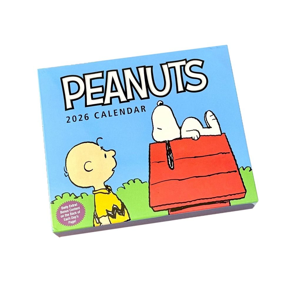 Cute Comic Style 2026 Snoopy Calendar Desktop Decoration Tearable ...