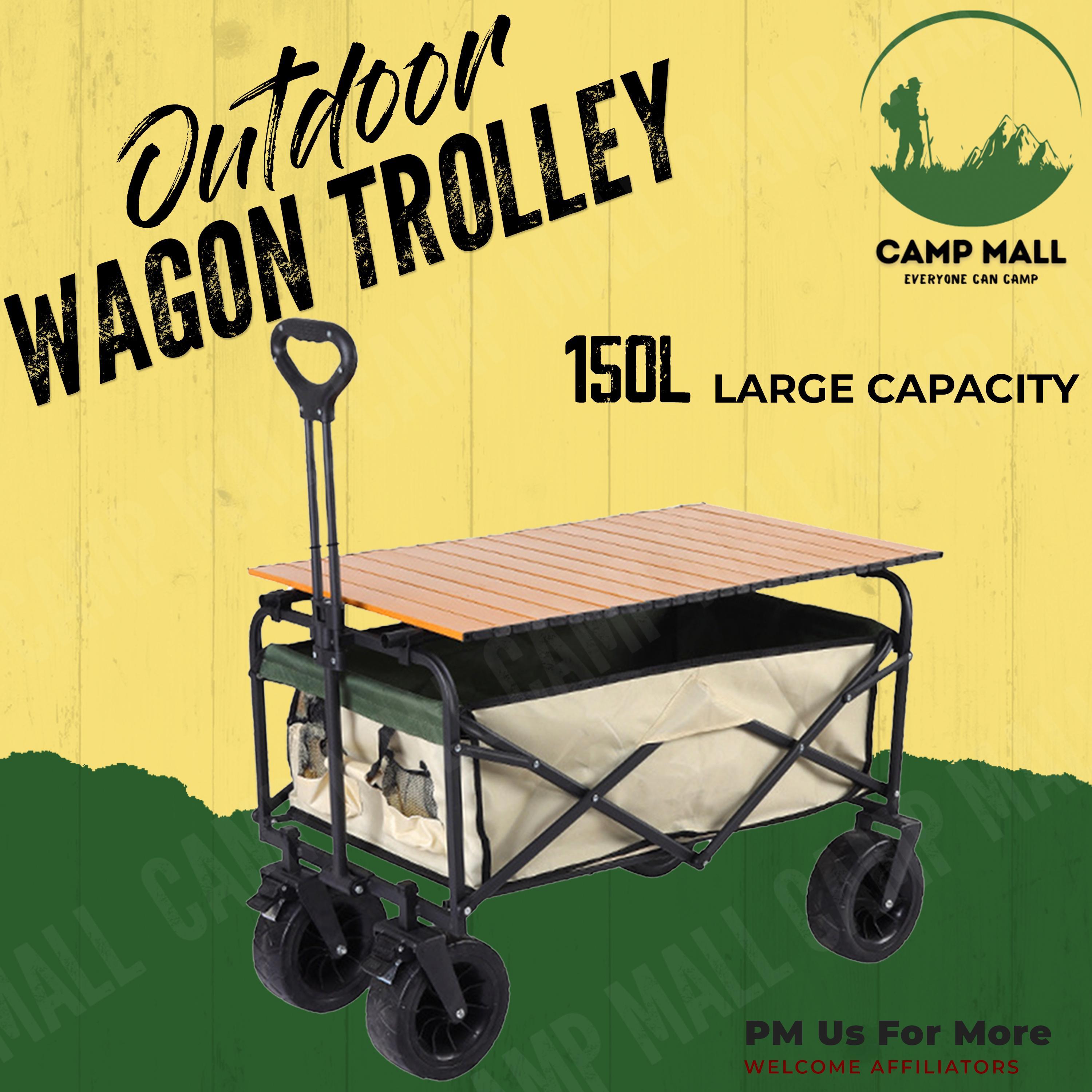 Camp Mall Malaysia (8 inch wheel) Wagon Trolley Foldable Camping Wagon ...