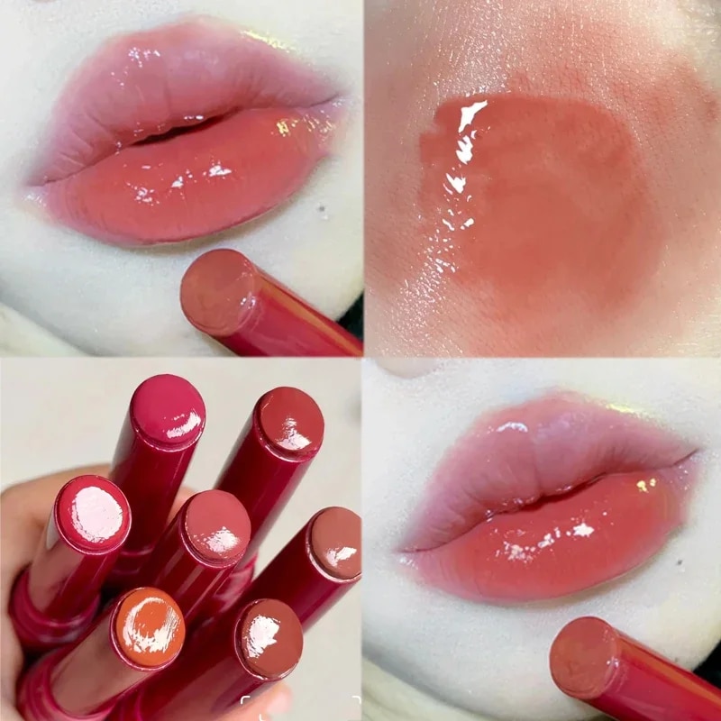 Moisturizing Mirror Solid Lip Gloss 8 Colors Jelly Water Light Lipstick ...