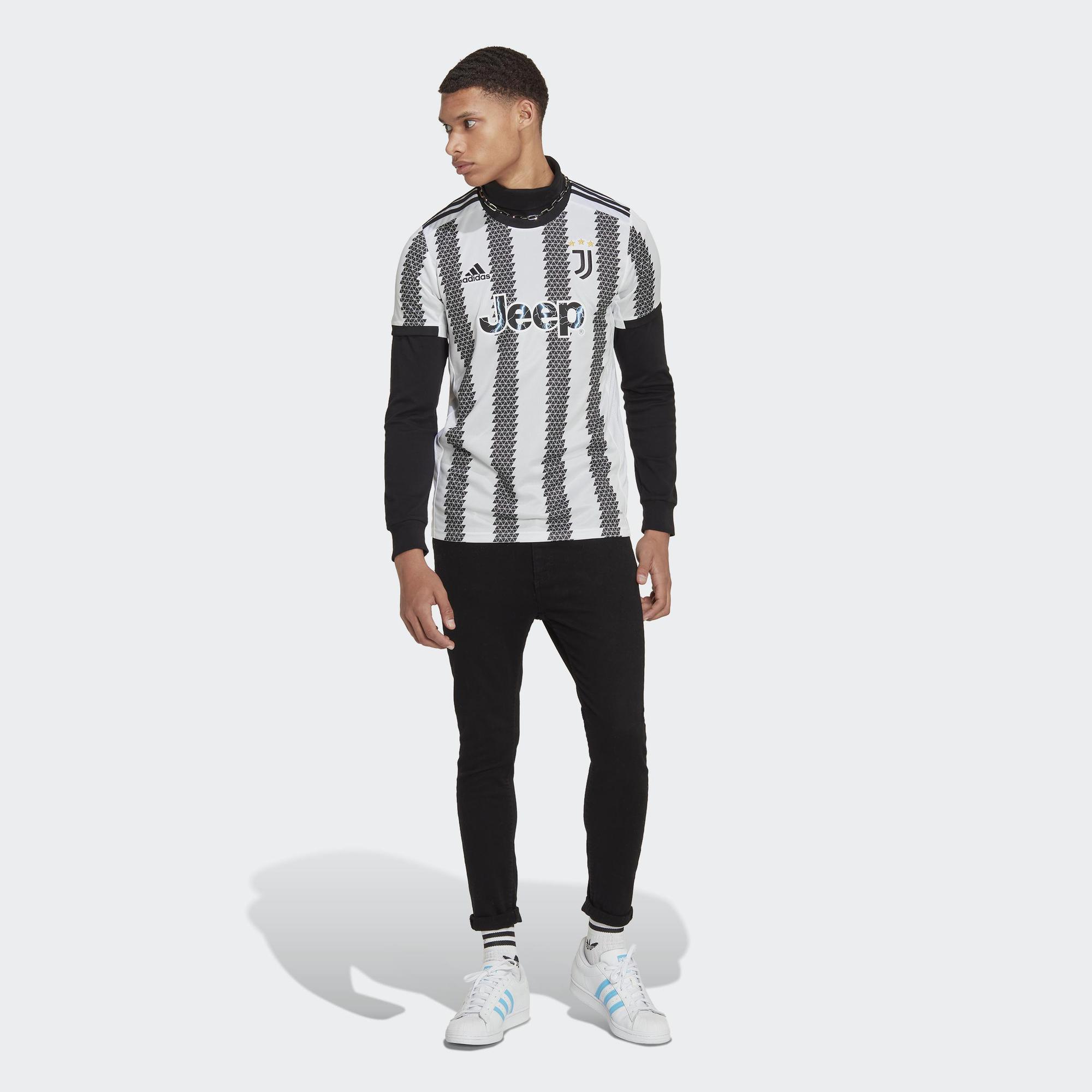 adidas ฟุตบอล เสื้อฟุตบอลชุดเหย้า Juventus 22/23 ผู้ชาย สีขาว H38907 ...