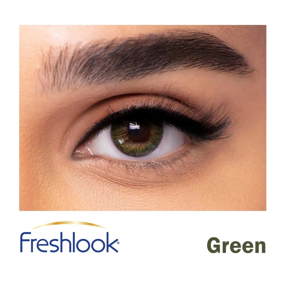 Full Set of GREEN Colour - FRESH LOOK gecl Color Blends Contact Lens ...