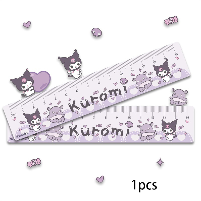 Hourser 4Pcs Sanrio Ruler straight scale Drafting Drawing Ruler Acrylic ...