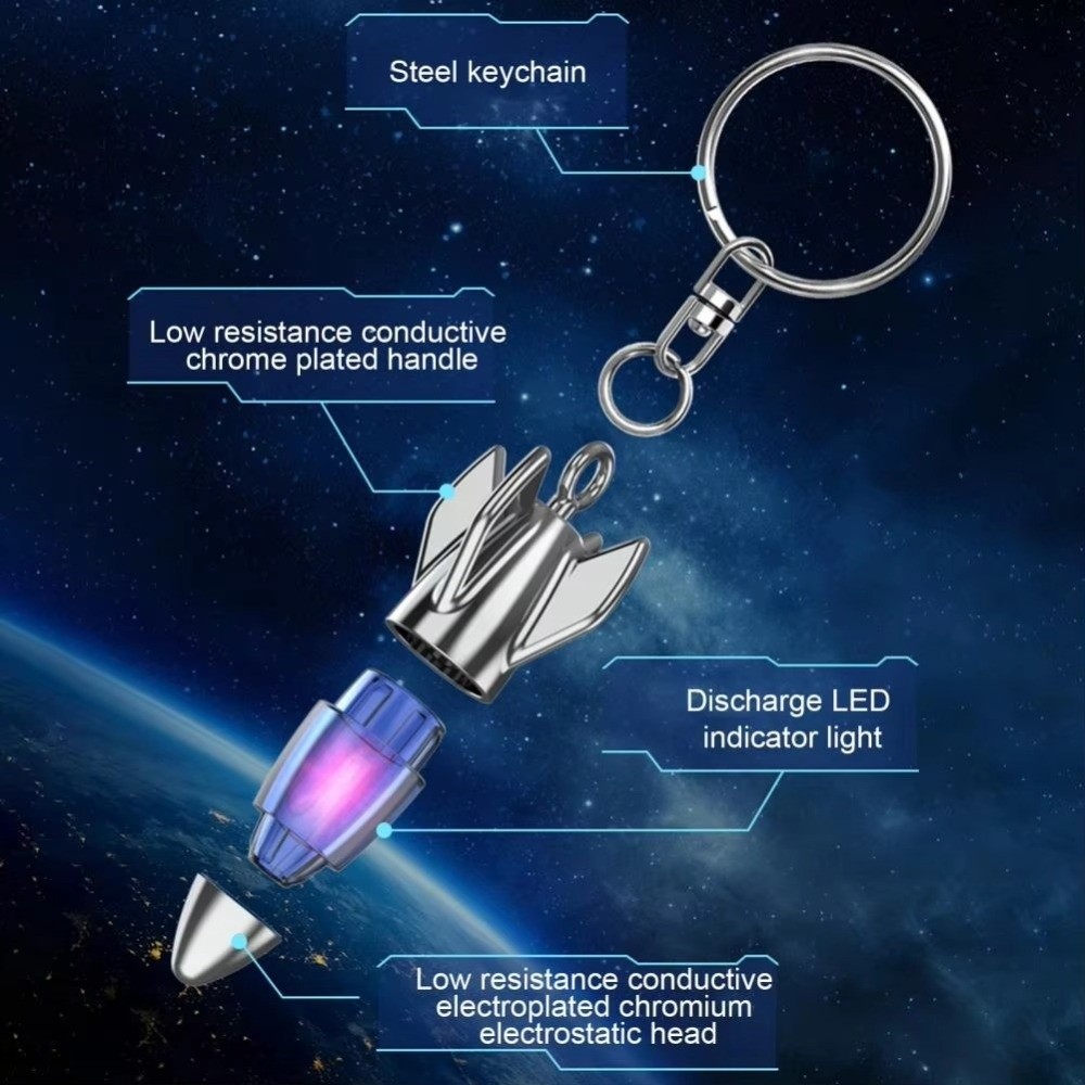 Durable Portable Anti-Static Keychain Discharge ABS Plastic ...