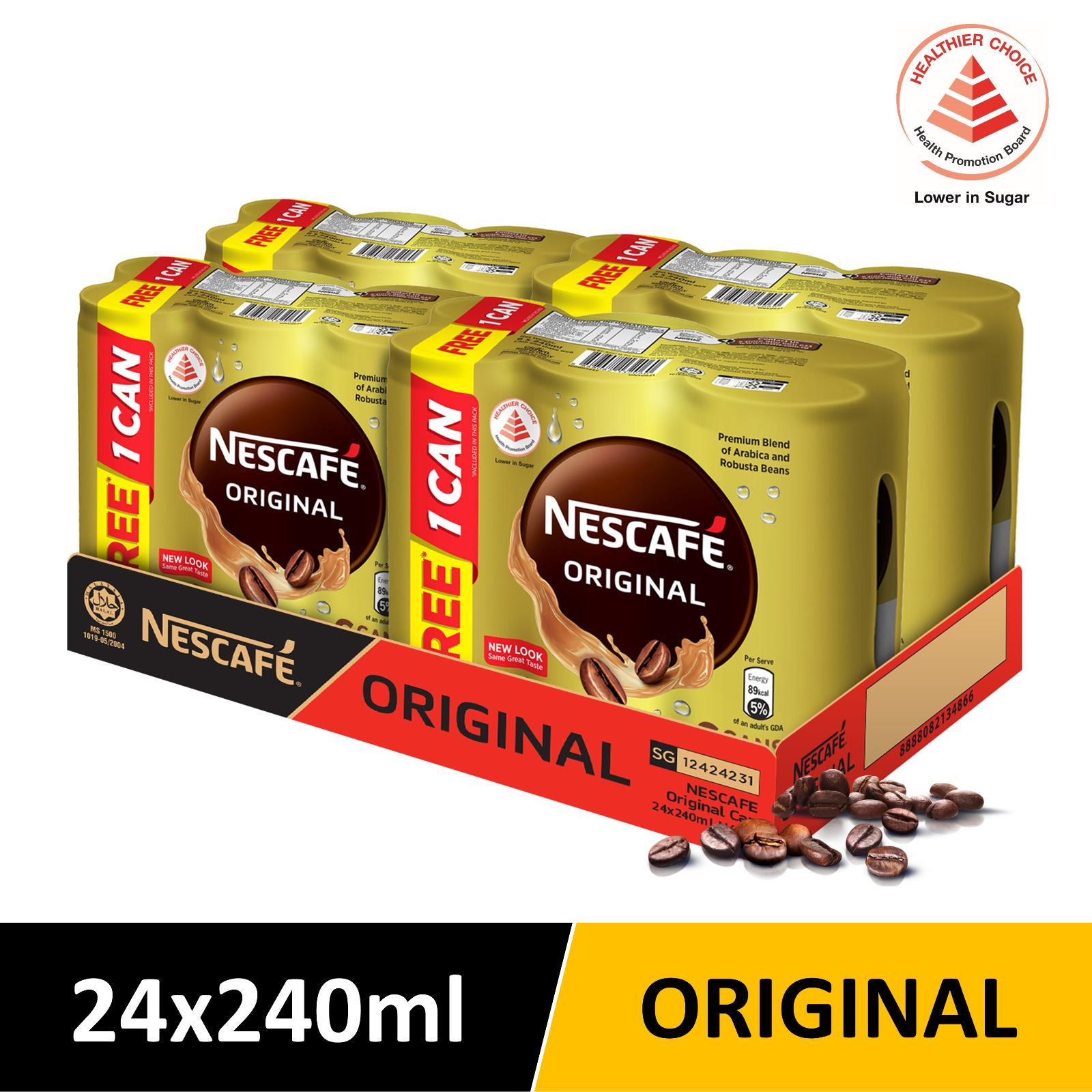 NESCAFE Milk Coffee Original Can - Carton (5+1) (Laz Mama Shop ...