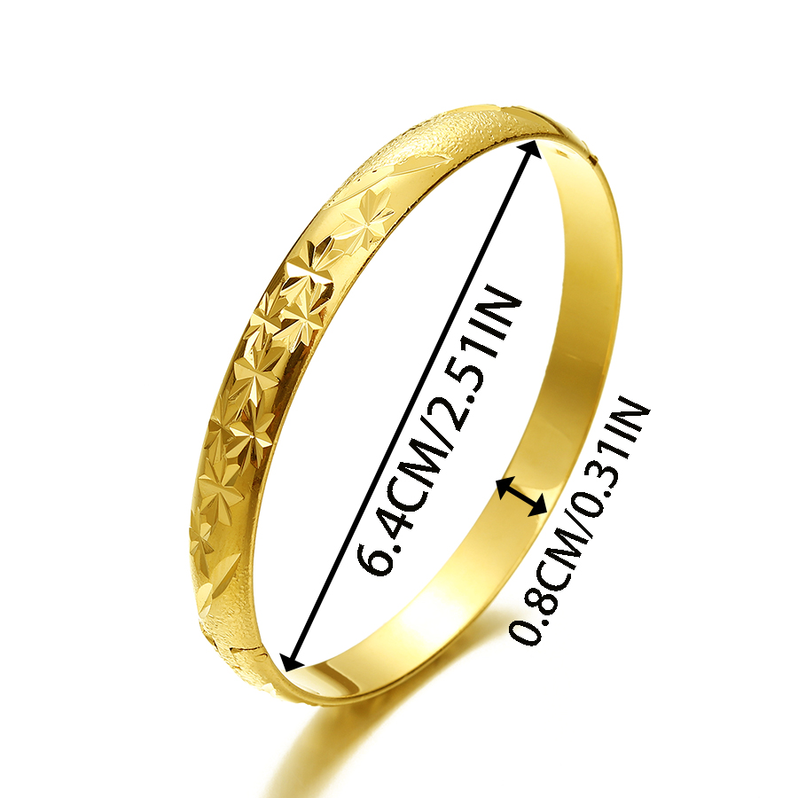 Dubai Gold Bangles for Women Men 24k Color Ethiopian Bracelets African ...