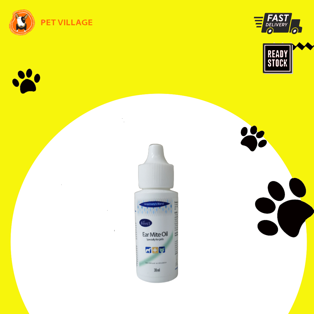 PROMO BIOVET Ear Mite Oil For Cats & Dogs 30ml | Lazada