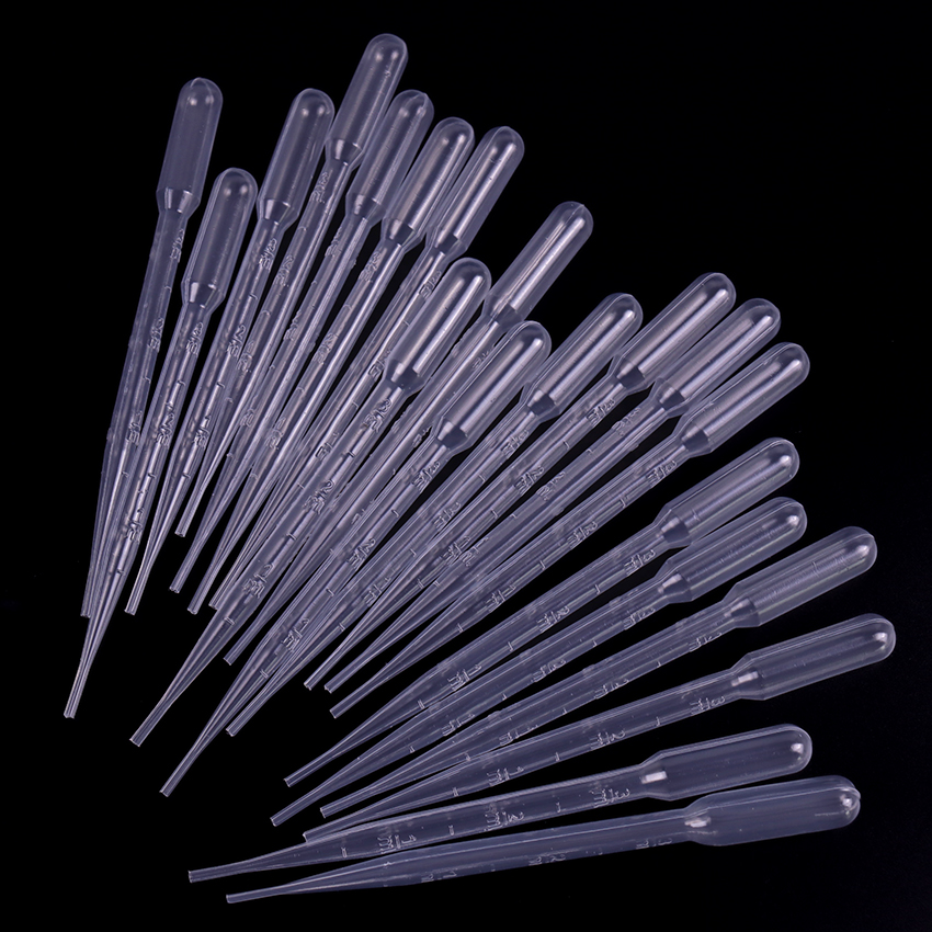 100pcs 3ml Test Tube Laboratory Liquid Pipette Graduated Pipette ...