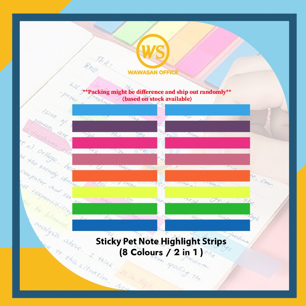 Highlight Sticky Note / Memo Sticky Note / Stick Note / Memo Pad ...