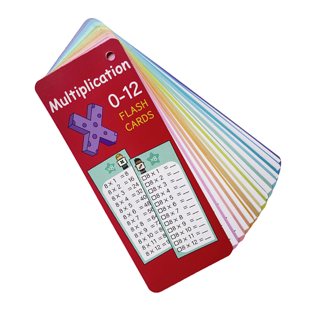 SF 0-12 Times 14Pcs Table Cards Multiplication Charts Self Check Math ...